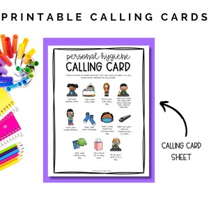 Personal Hygiene BINGO Game Prek-2nd Grade No Prep Life Skills Health ...