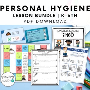 Personal Hygiene Lesson & Activity Bundle 3rd-5th Grade Elementary Low ...
