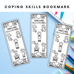 Coping Skills Brochure K-5th Grade Elementary Printable Stress ...