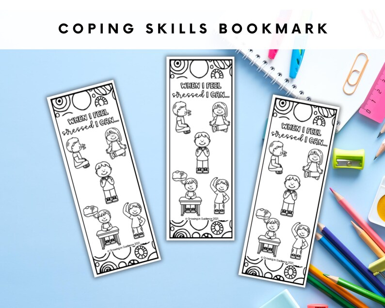 Coping Skills Brochure K-5th Grade Elementary Printable Stress ...