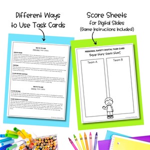 Personal Safety Task Cards 3rd-5th Grade | Printable and Digital Cards ...
