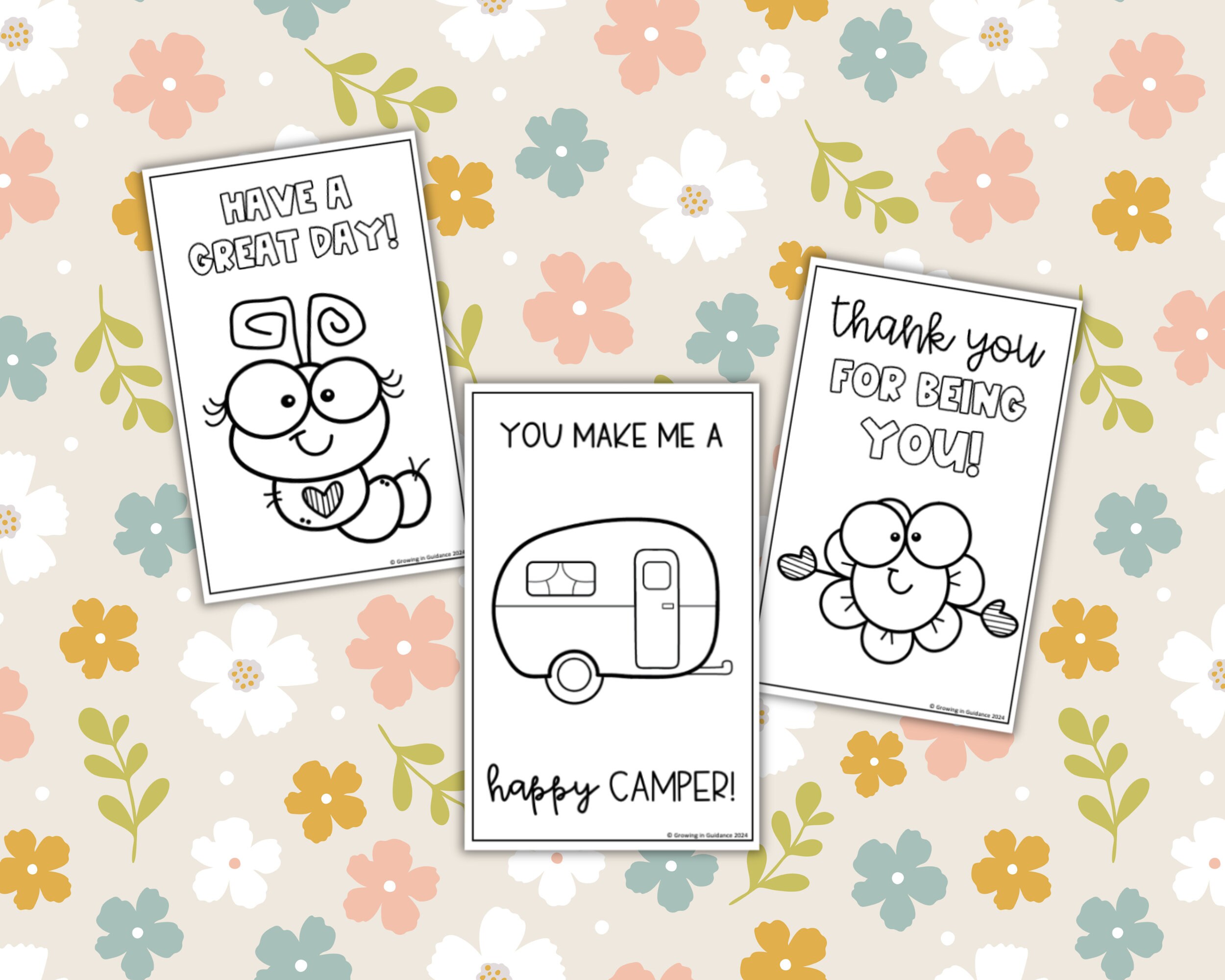 Spring Kindness Card Templates | Elementary Printable Kindness Activity ...