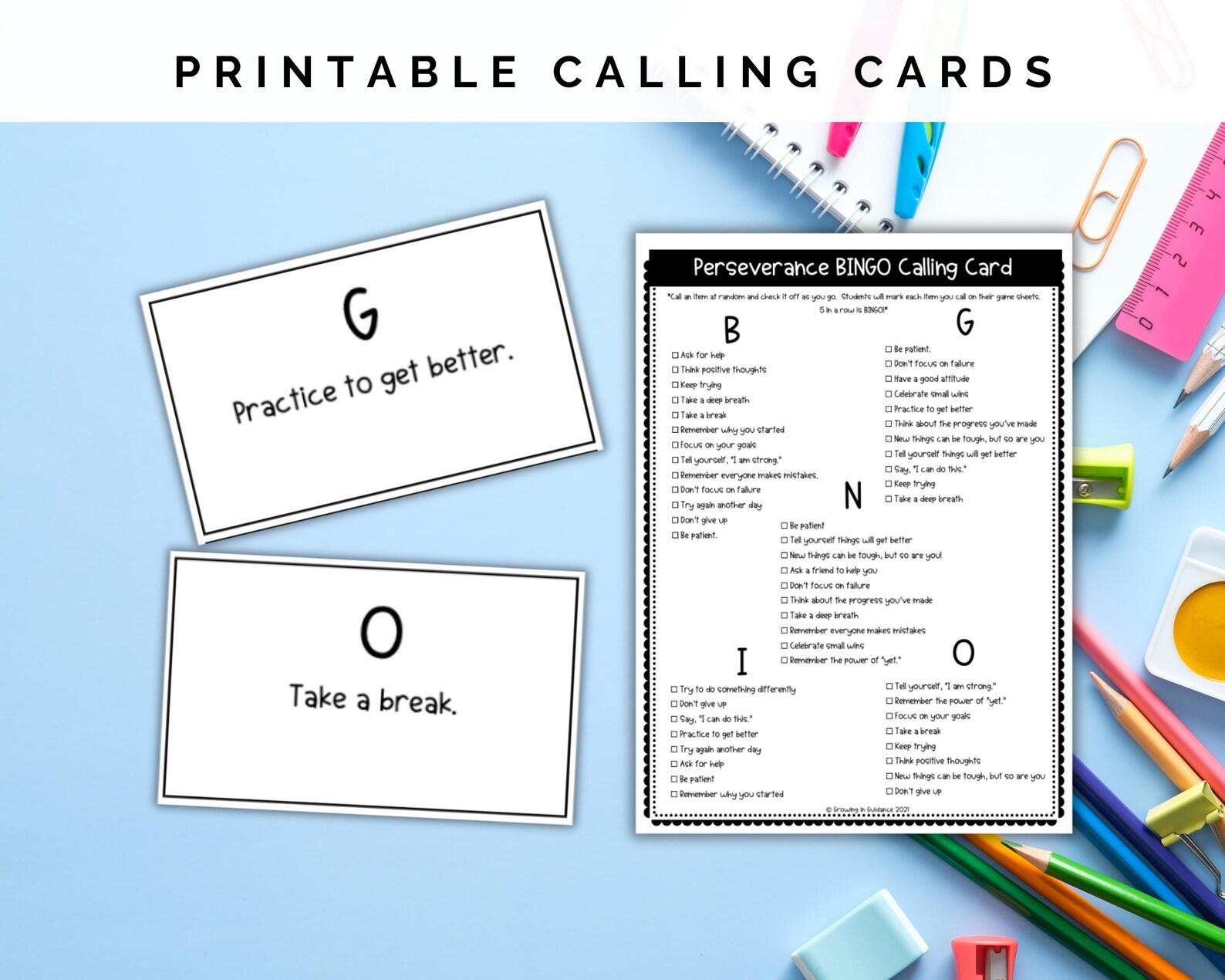 Perseverance Lesson & Activity Bundle: Elementary School Counseling ...