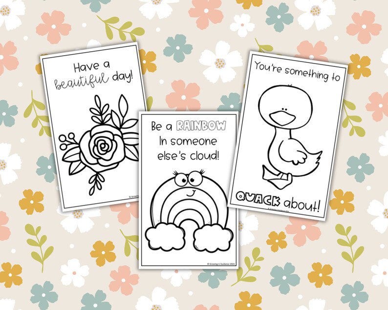 Spring Kindness Card Templates | Elementary Printable Kindness Activity ...