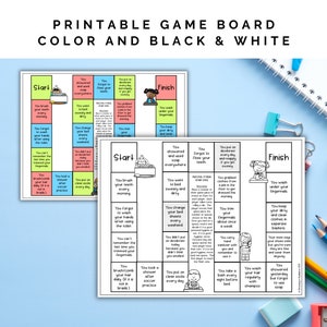 Personal Hygiene Board Game: Health & Life Skills (PDF Download) - Etsy
