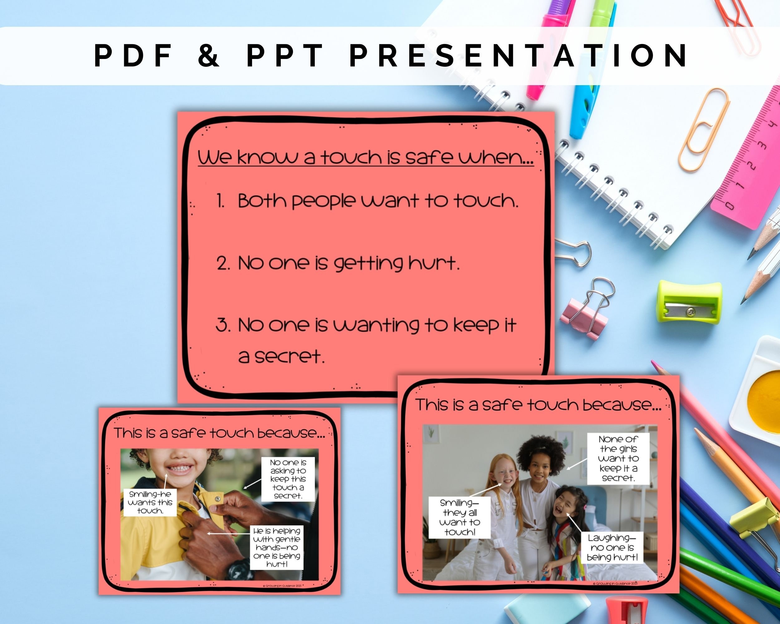 Safe and Unsafe Touches Lesson K-2nd Grade (digital Download) - Etsy