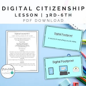 Digital Footprint | Cyber Safety Lesson & Presentation: 3rd-8th Grade ...