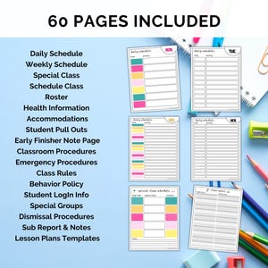 Editable Substitute Teacher Binder Template: K-5 Forms (digital ...