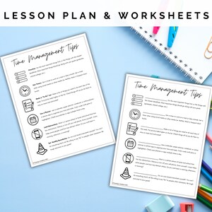 Time Management Lesson & Presentation 6-12th Grade | School Counseling ...