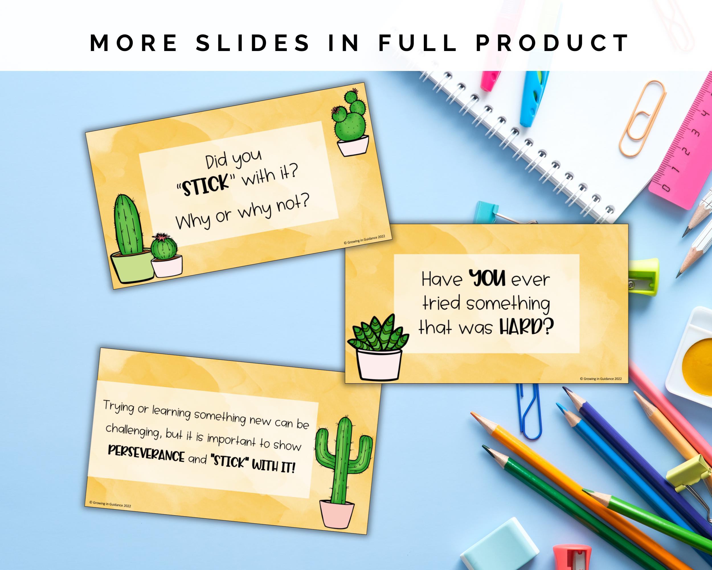 Perseverance Lesson & Activity Bundle: Elementary School Counseling ...