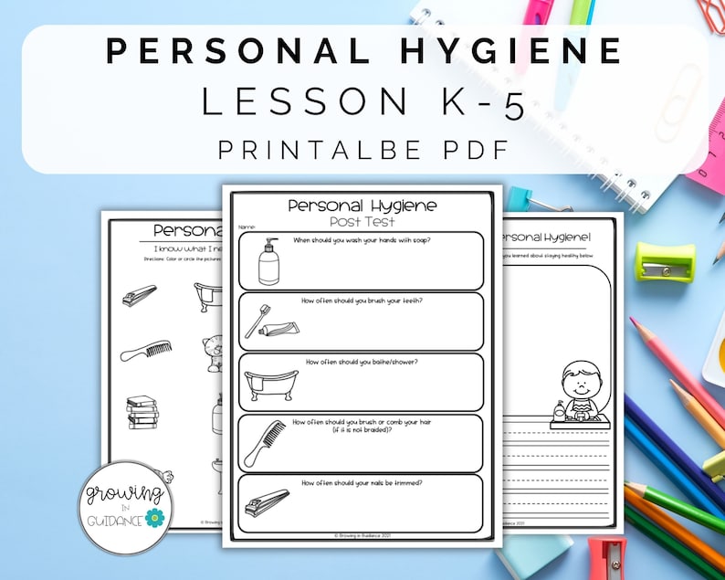 Personal Hygiene Lesson K-5th Grade | No Prep Lesson | Hygiene ...