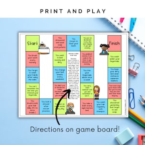 Personal Hygiene Board Game: Health & Life Skills (PDF Download) - Etsy
