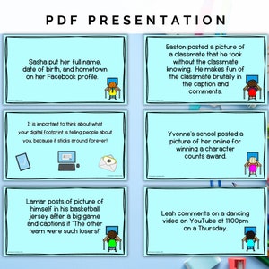 Digital Footprint | Cyber Safety Lesson & Presentation: 3rd-8th Grade ...