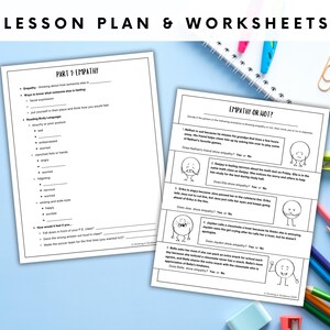 Empathy Lesson Middle School High School No Prep Worksheets School ...