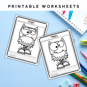 Color Monster Emotions Lesson: K-2 Presentation & Worksheets (digital ...
