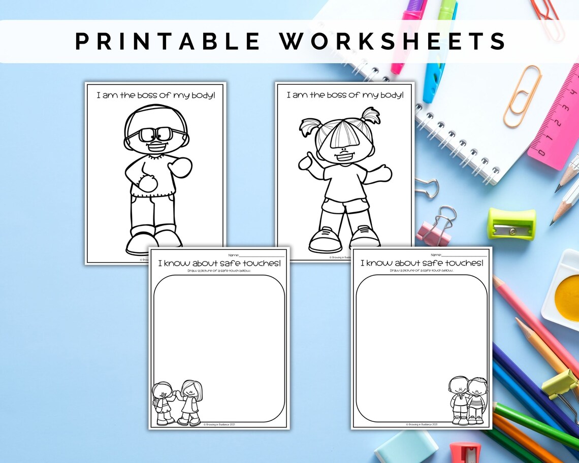Safe and Unsafe Touches Lesson K-2nd Grade (digital Download) - Etsy