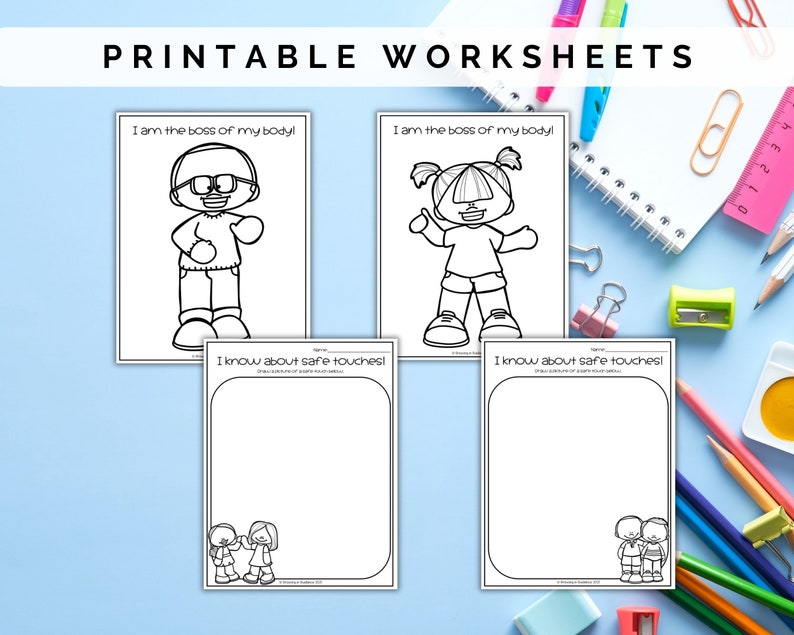 Safe and Unsafe Touches Lesson K-2nd Grade (digital Download) - Etsy