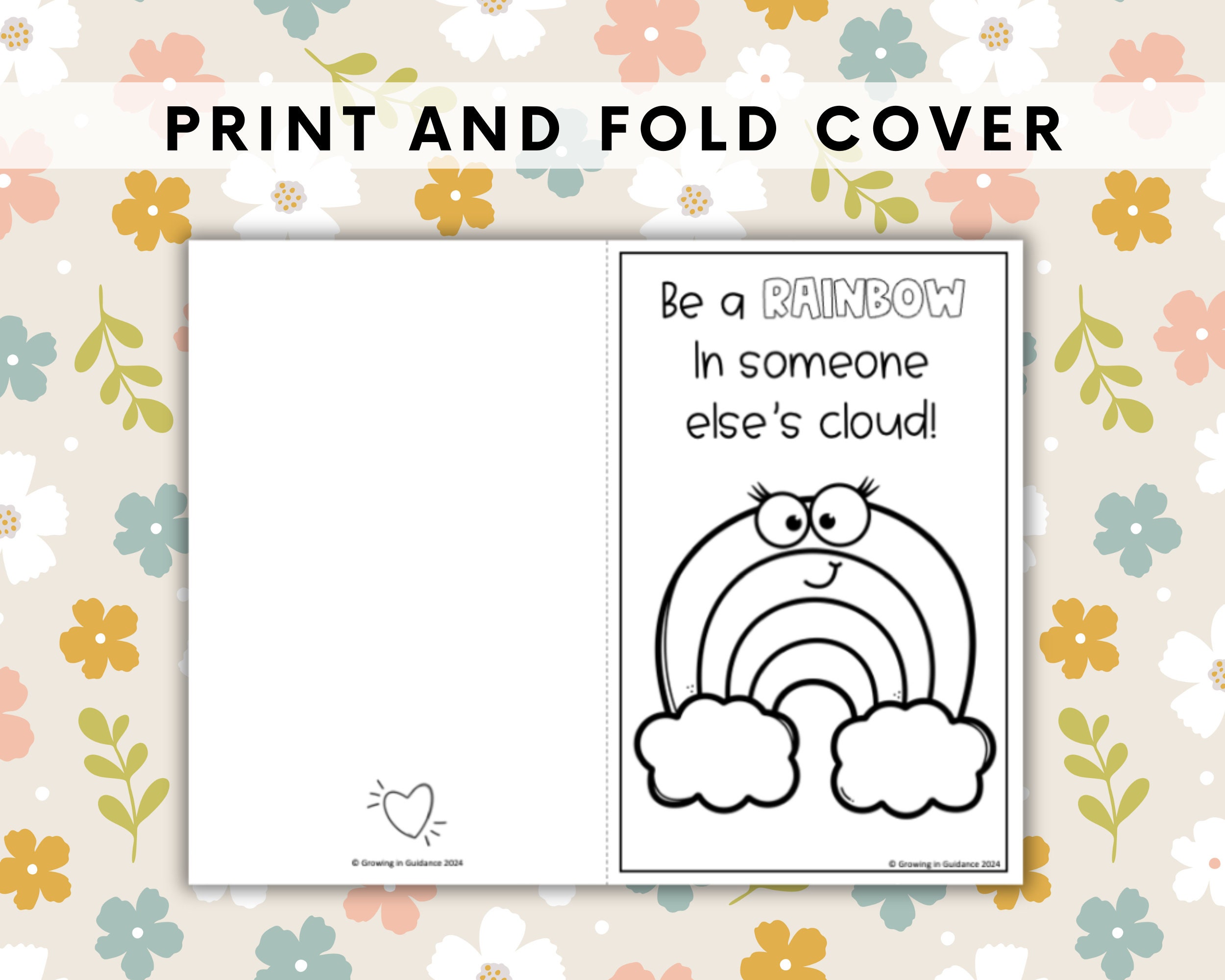 Spring Kindness Card Templates | Elementary Printable Kindness Activity ...
