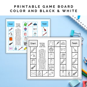 Hygiene Board Game: Prek-2nd Grade Life Skills Activity (digital ...