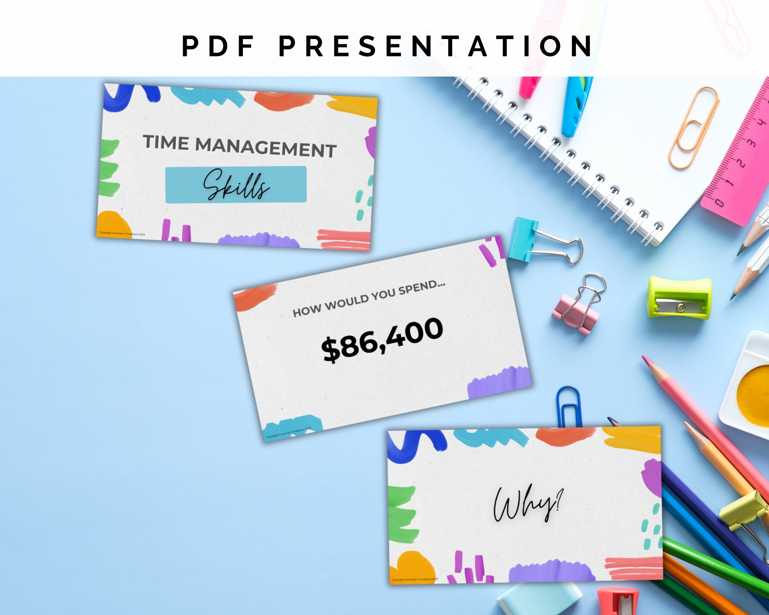 Time Management Lesson & Presentation 6-12th Grade | School Counseling ...