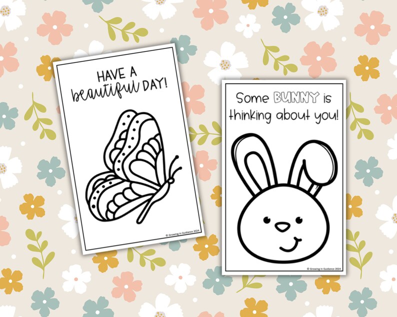 Spring Kindness Card Templates | Elementary Printable Kindness Activity ...