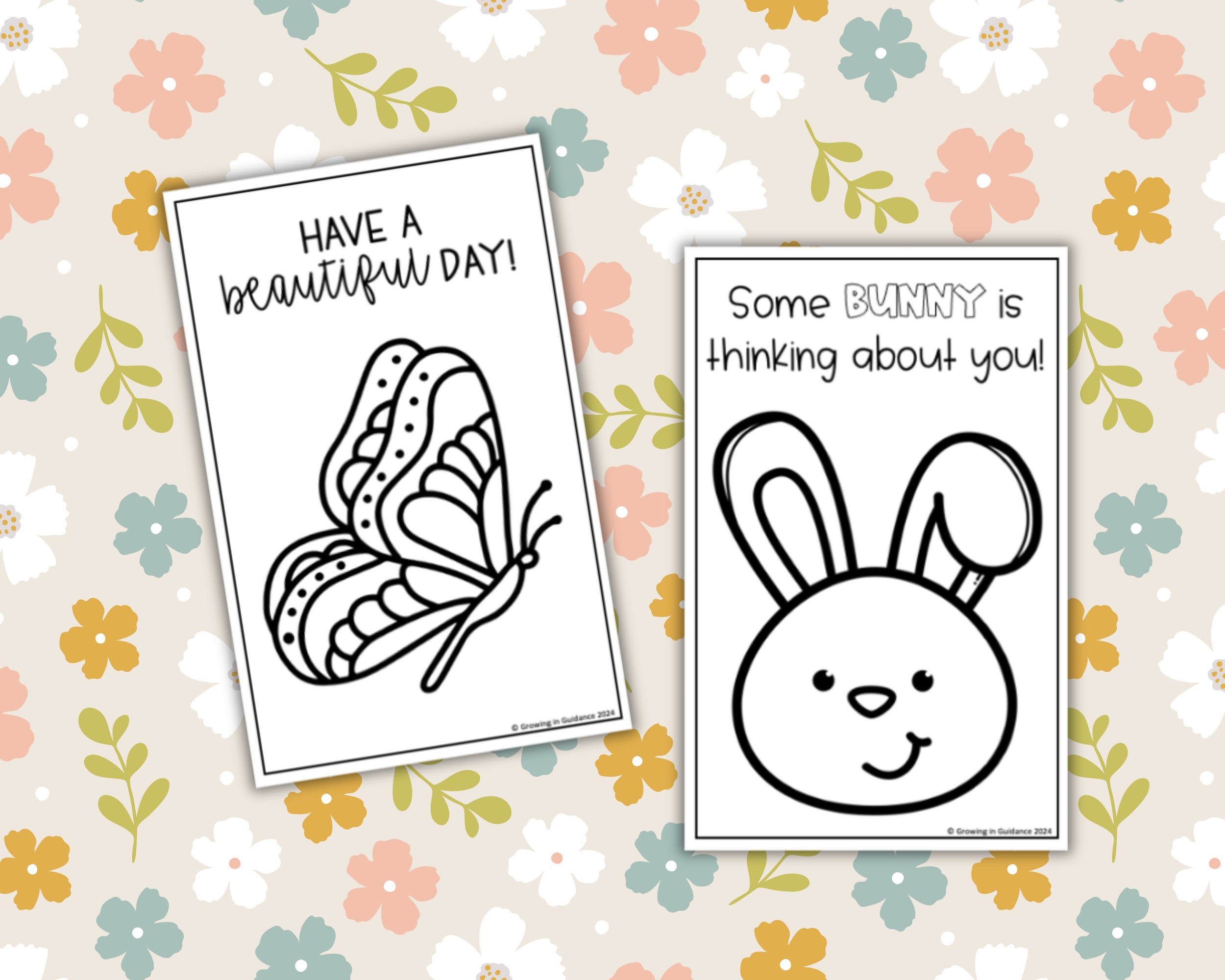 Spring Kindness Card Templates | Elementary Printable Kindness Activity ...