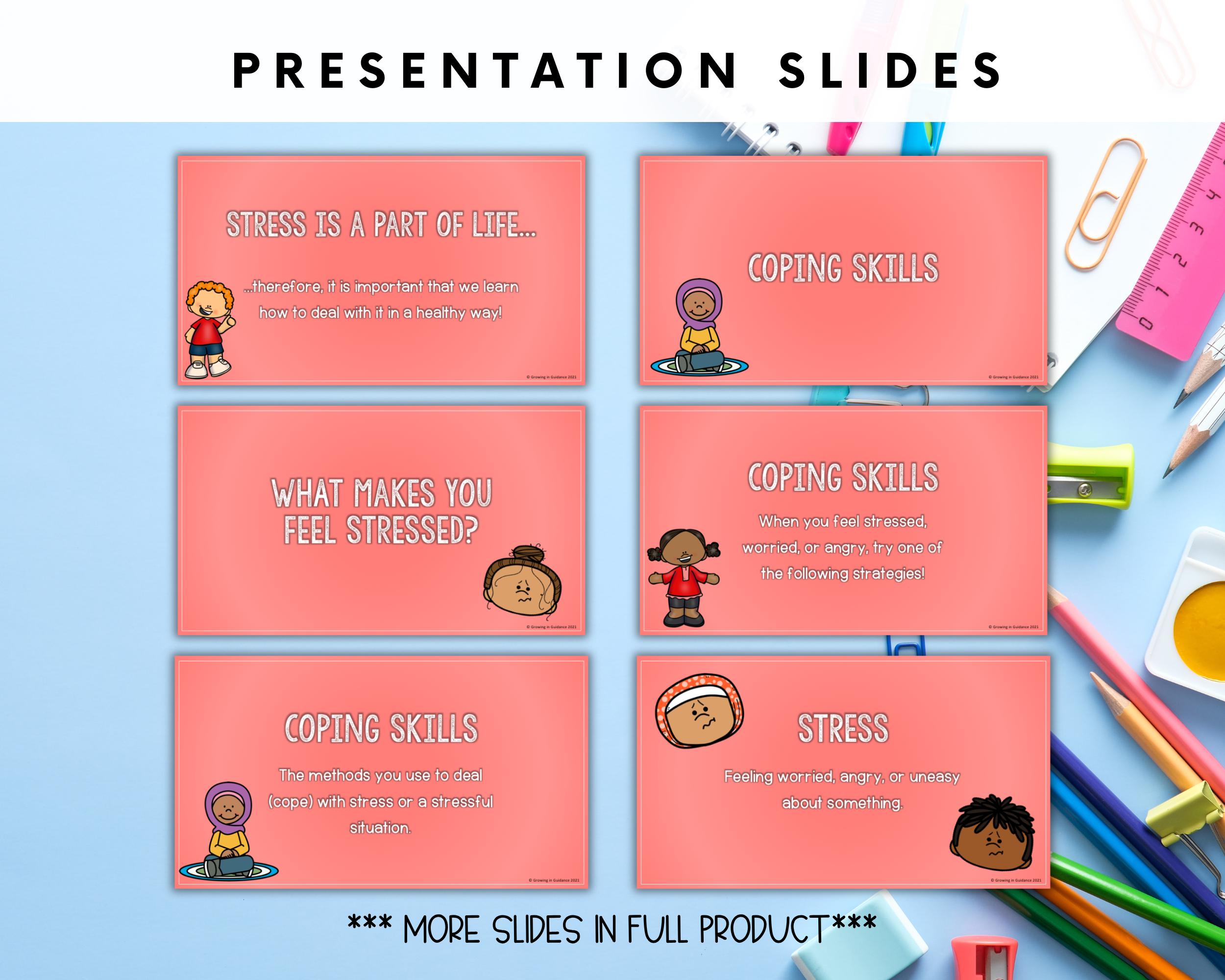 Coping Skills Lesson & Activity Bundle K-5th Grade Elementary Low Prep ...