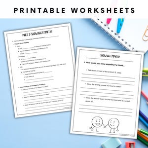 Empathy Lesson Middle School High School No Prep Worksheets School ...