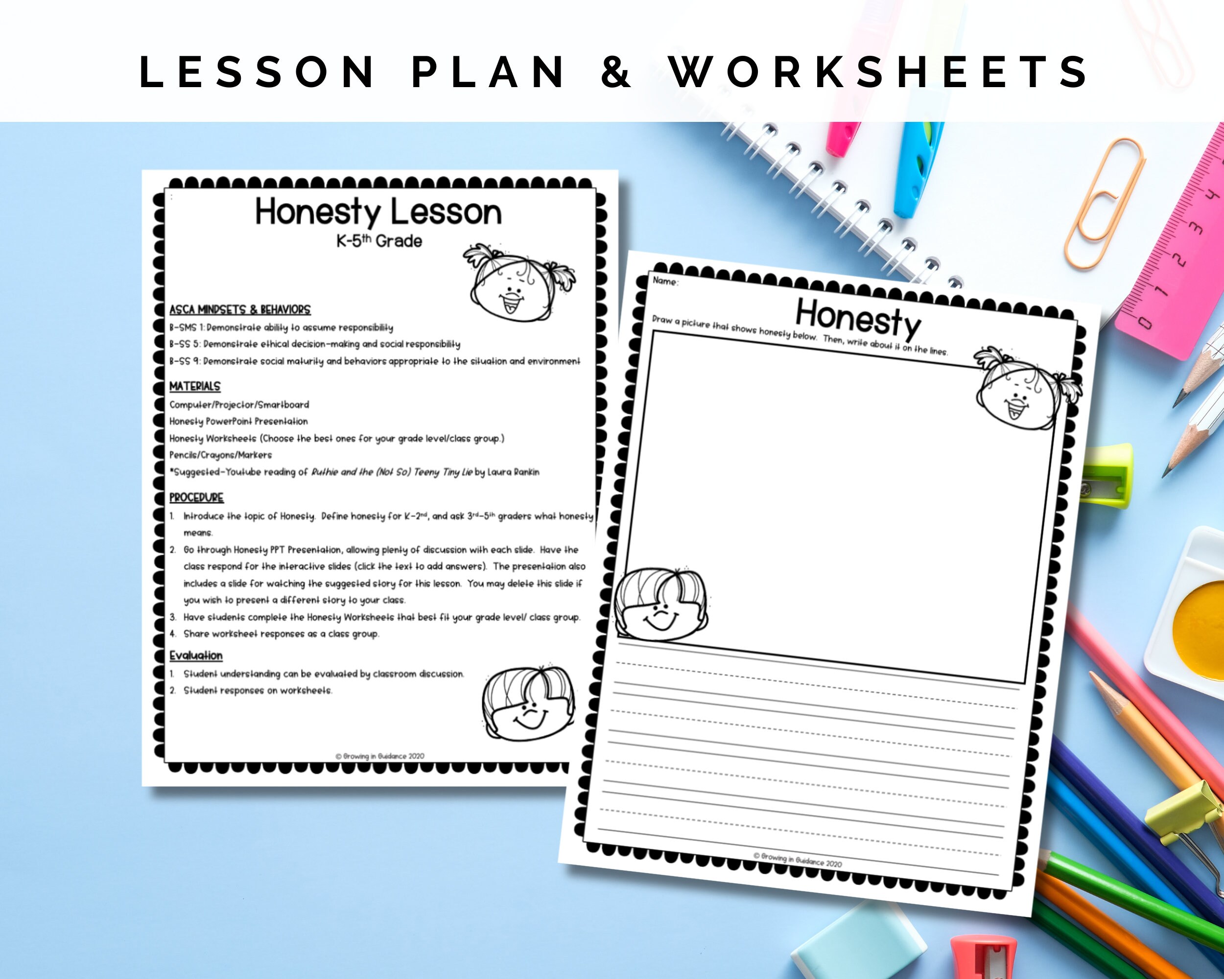 Honesty Lesson & Presentation K-5th Grade | No Prep Elementary ...