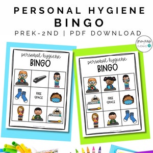 Personal Hygiene BINGO Game Prek-2nd Grade No Prep Life Skills Health ...