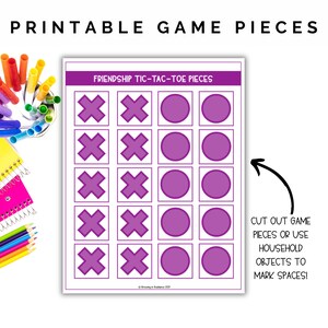 Friendship Tic-tac-toe Game K-5th Grade Elementary Social Skills ...