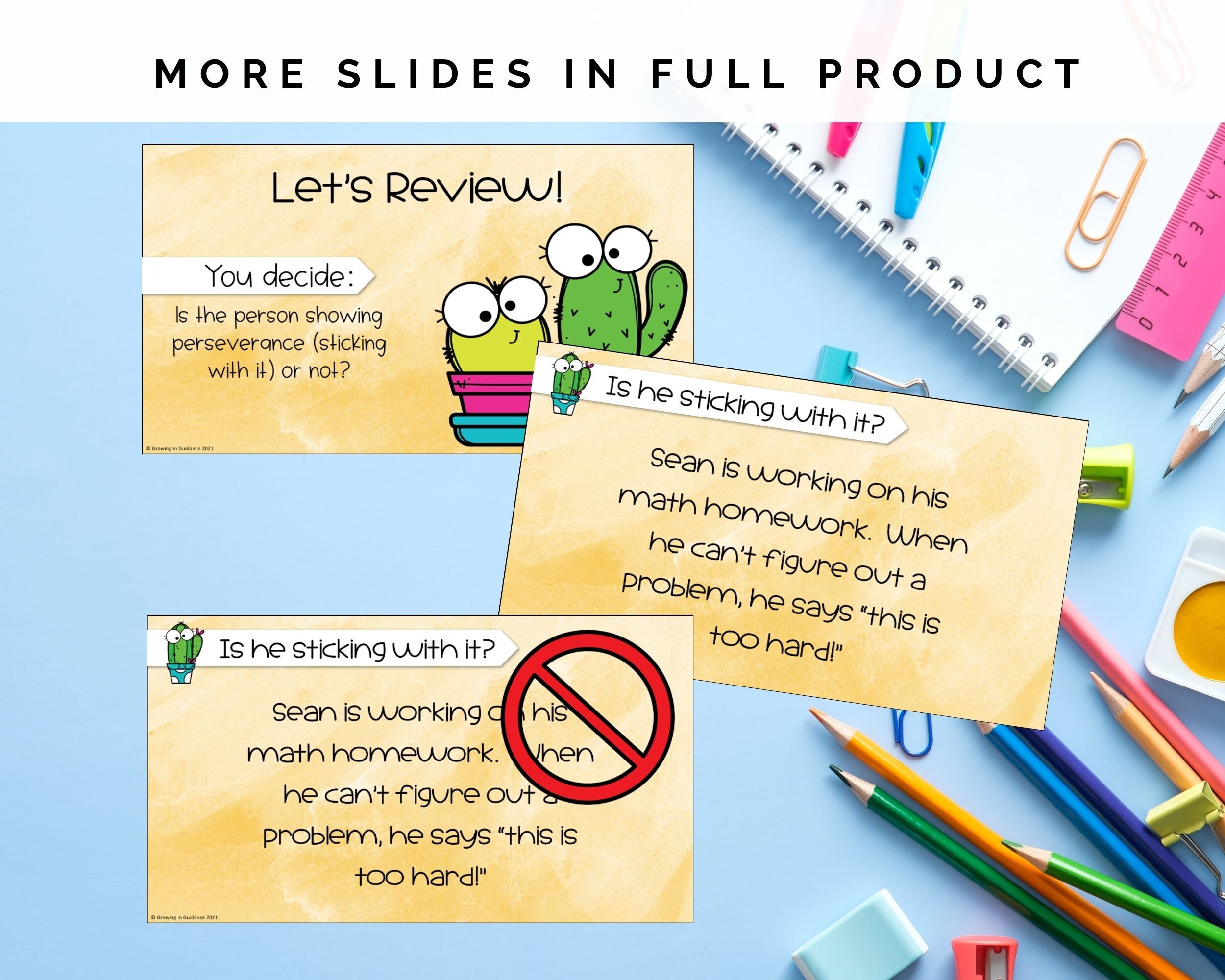 Perseverance Lesson & Presentation K-2nd Grade | No Prep Character ...