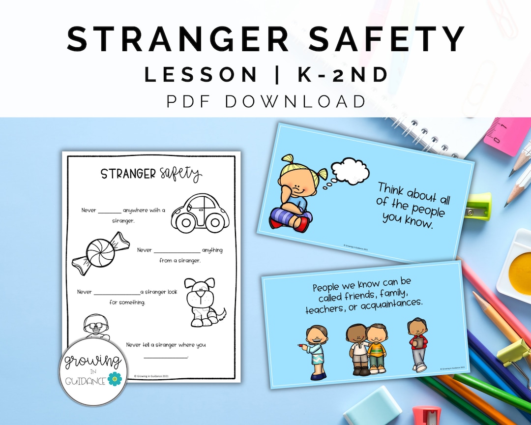 Stranger Safety Lesson & Presentation K-2nd Grade | No Prep Personal ...