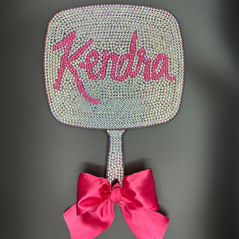 Rhinestone Mirror - Etsy