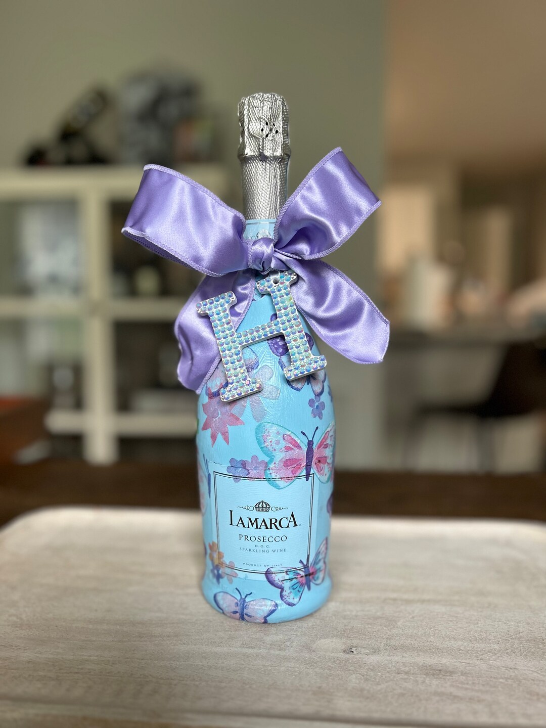 Custom Decoupage Bottle - Etsy