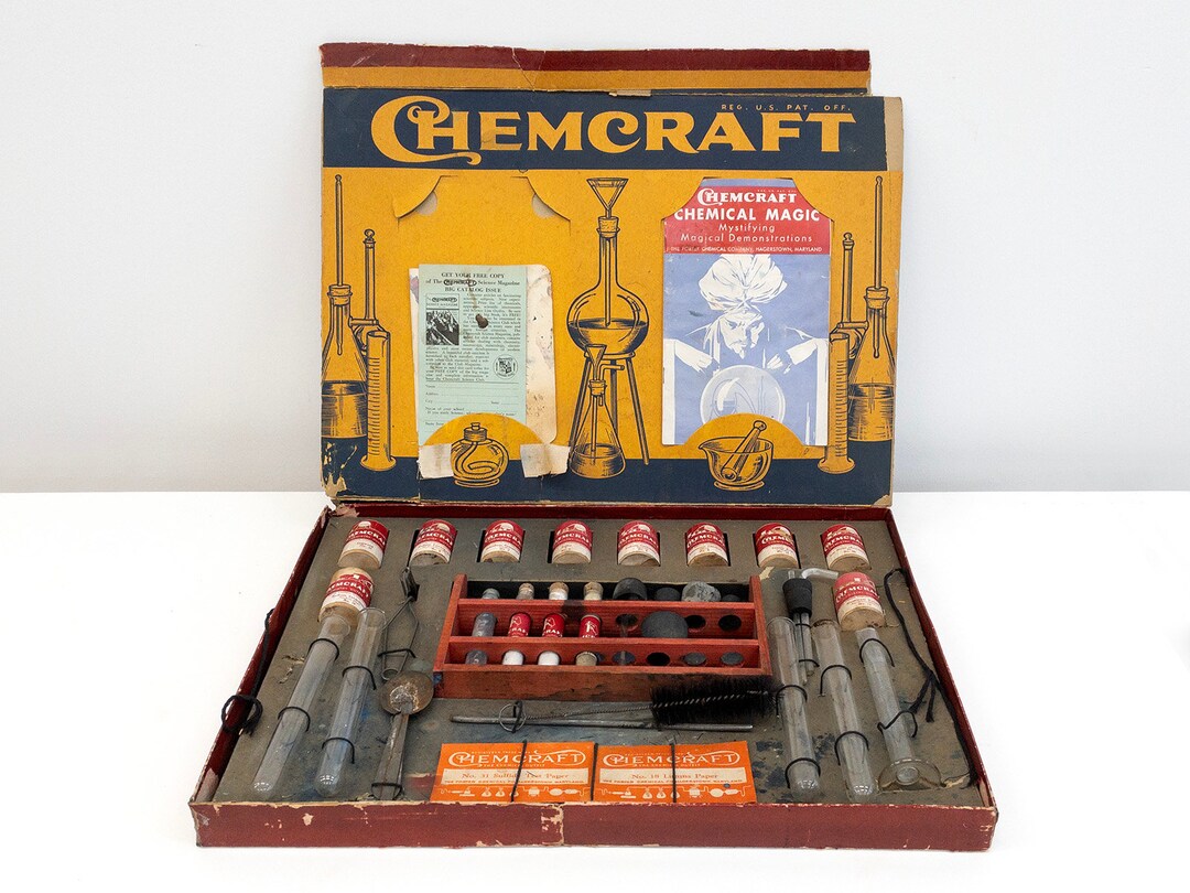 Chemcraft 1939 Chemistry Outfit. Extremely Rare! - Etsy