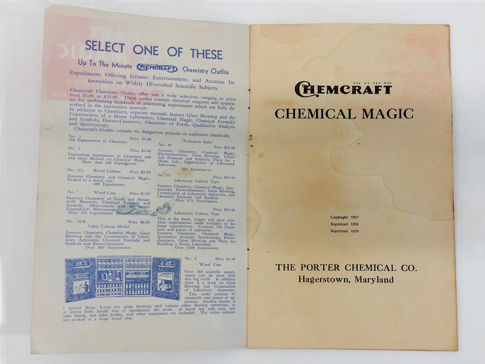Chemcraft 1939 Chemistry Outfit. Extremely Rare! - Etsy