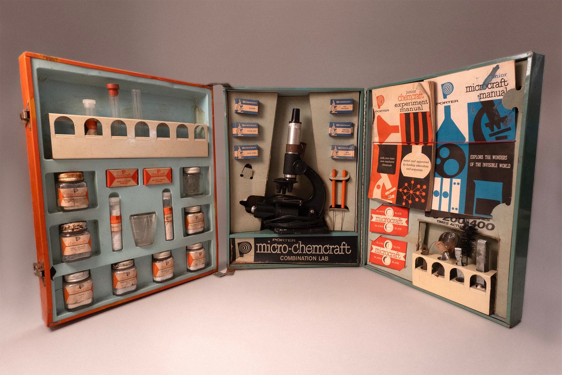 1958 Chemcraft Chemistry Combination Lab With Microscope. Beautiful ...
