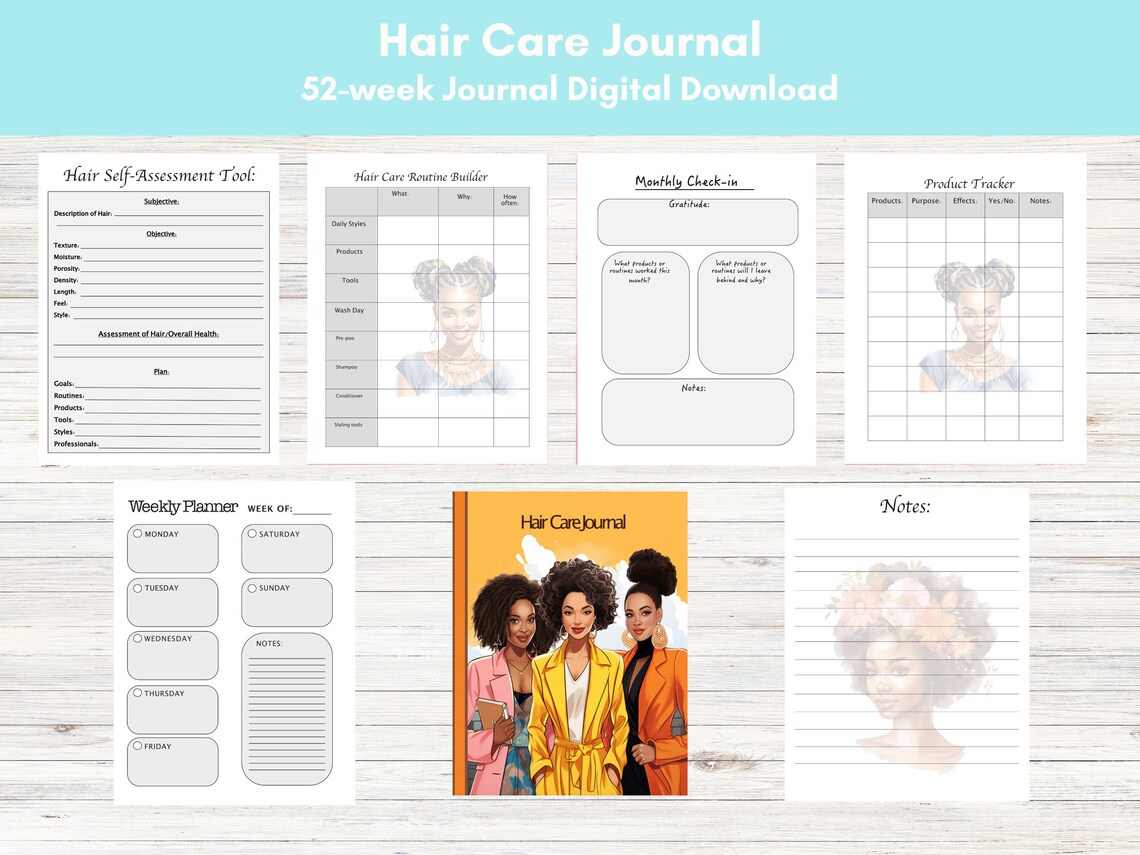 Hair Care Journal - Etsy