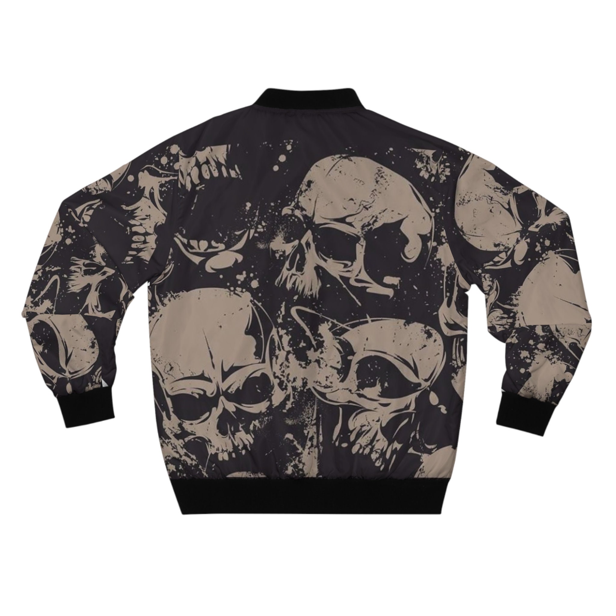 Men's Black Bomber Jacket, Skull, Light Weight, Great Gift for Him - Etsy