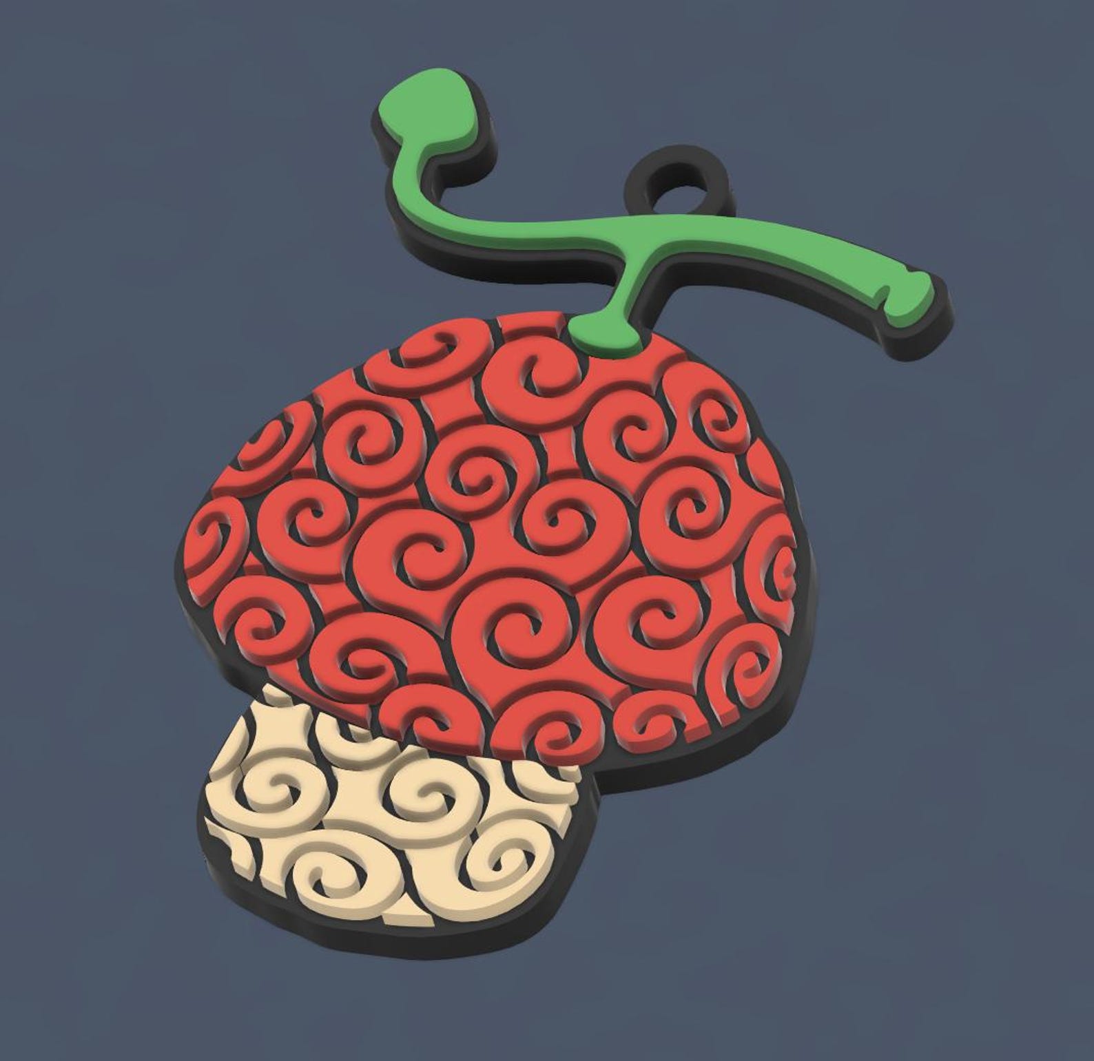 One Piece Inspired Devil Fruit Ornaments- 3 Size Multi Pack - Etsy