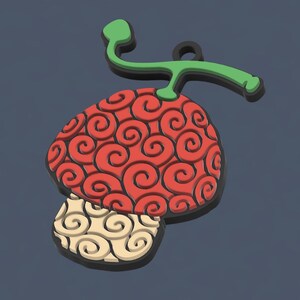 One Piece Inspired Devil Fruit Ornaments- 3 Size Multi Pack - Etsy