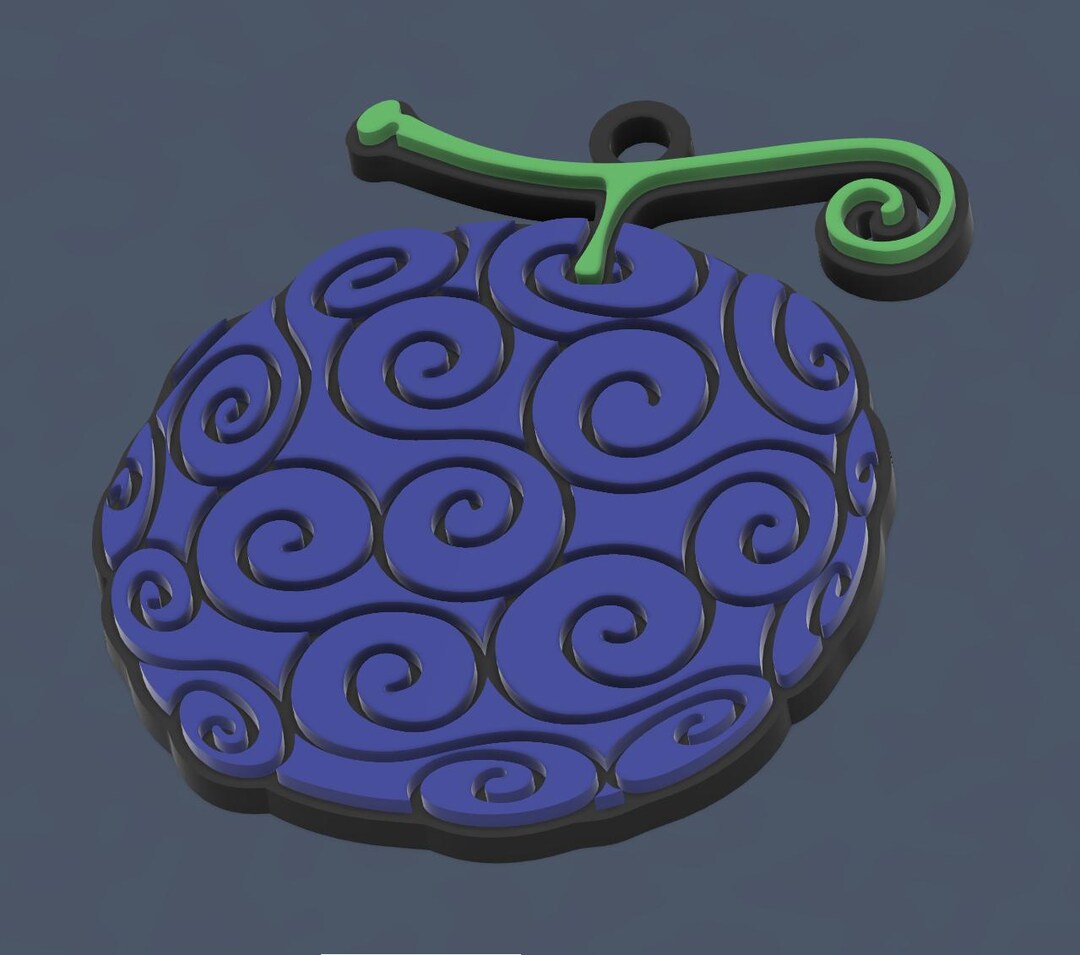 One Piece Inspired Devil Fruit Ornaments- 3 Size Multi Pack - Etsy