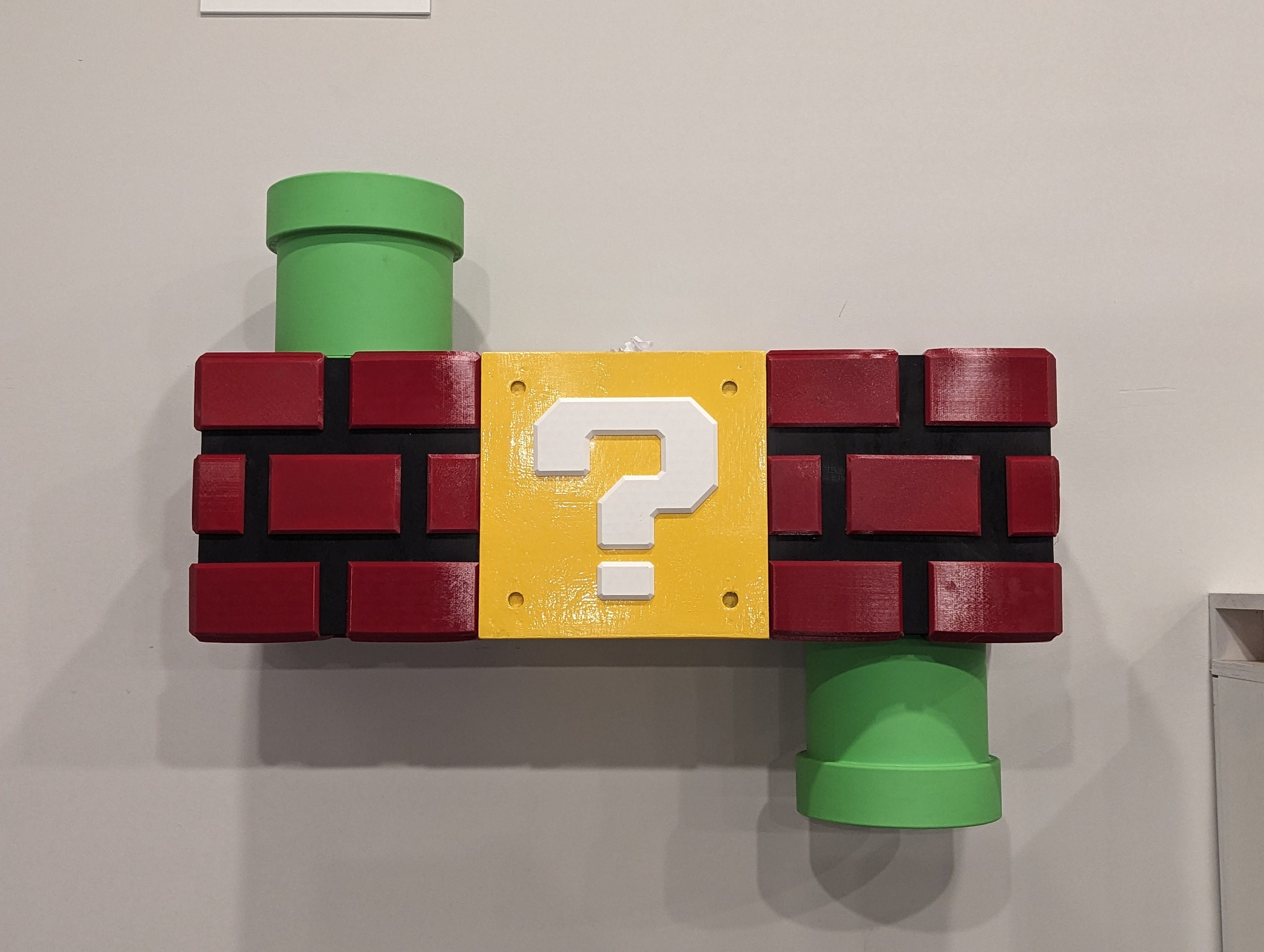 Mario Block Shelf With Pipes - Etsy