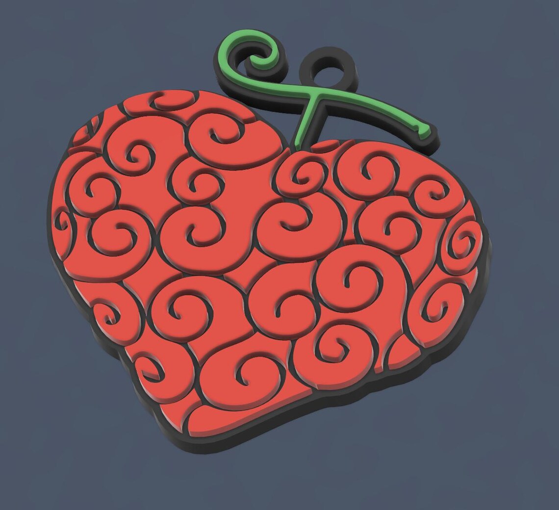One Piece Inspired Devil Fruit Ornaments- 3 Size Multi Pack - Etsy