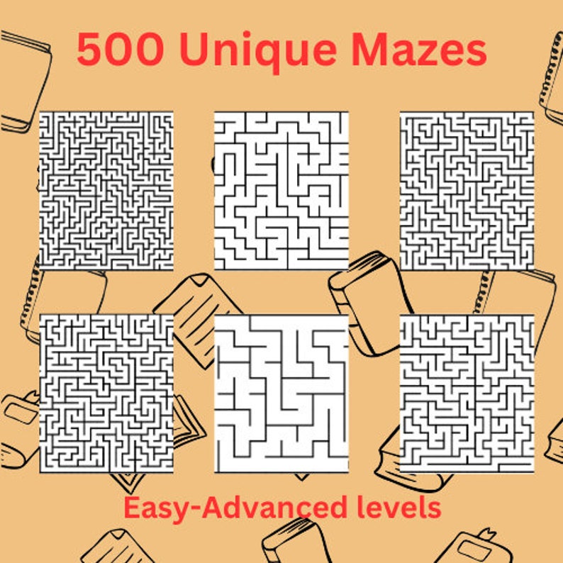 500 Unique Mazes - Etsy