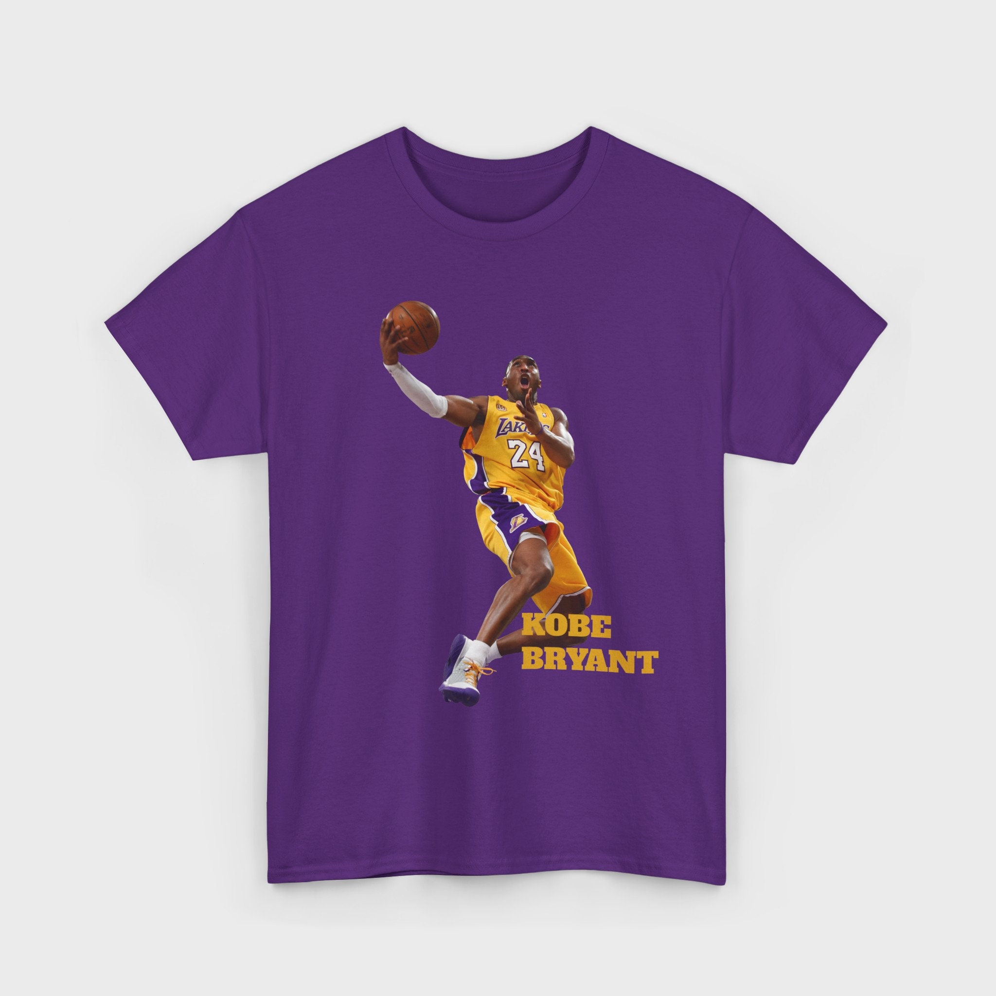 Kobe Bryant Shirt Black Mamba Tee NBA Los Angeles Lakers Basketball ...