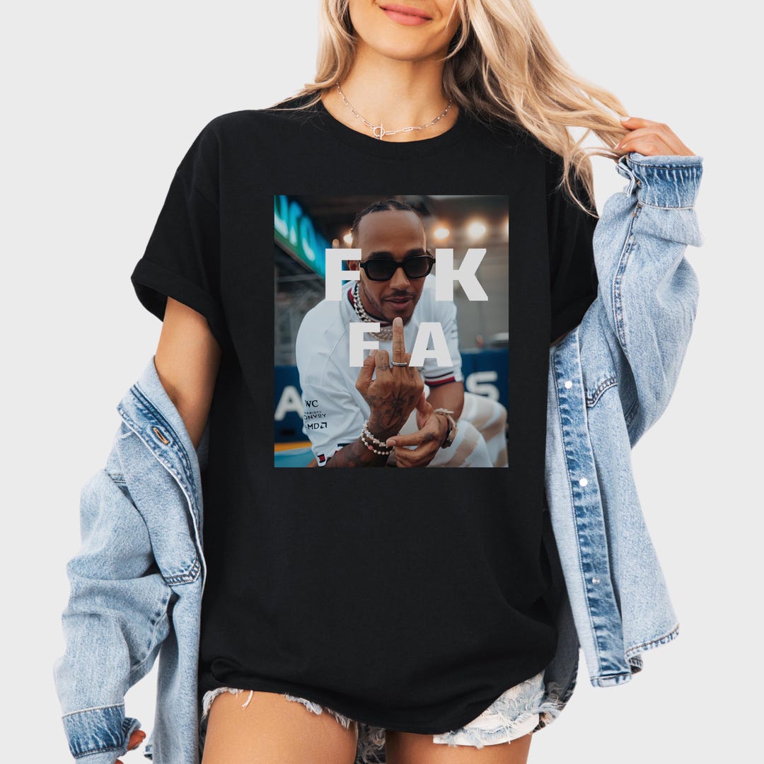 Lewis Hamilton 'FIA' Vintage Style Unisex T-shirt F1 Gift Mercedes AMG ...