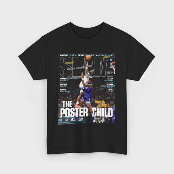 Anthony Edwards Slam Tshirt - Etsy