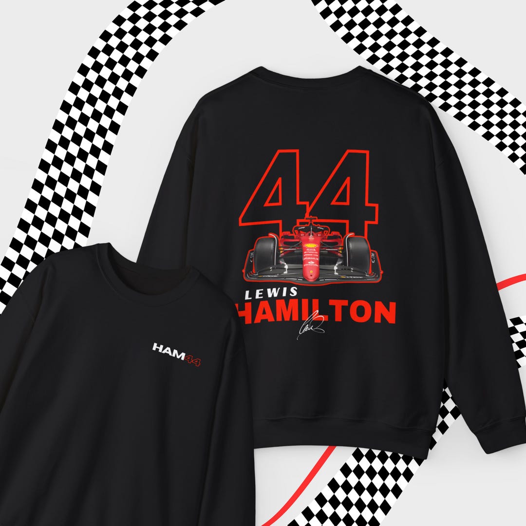 Lewis Hamilton Ferrari F1 Unisex Sweatshirt F1 Merch Scuderia F1 Two ...